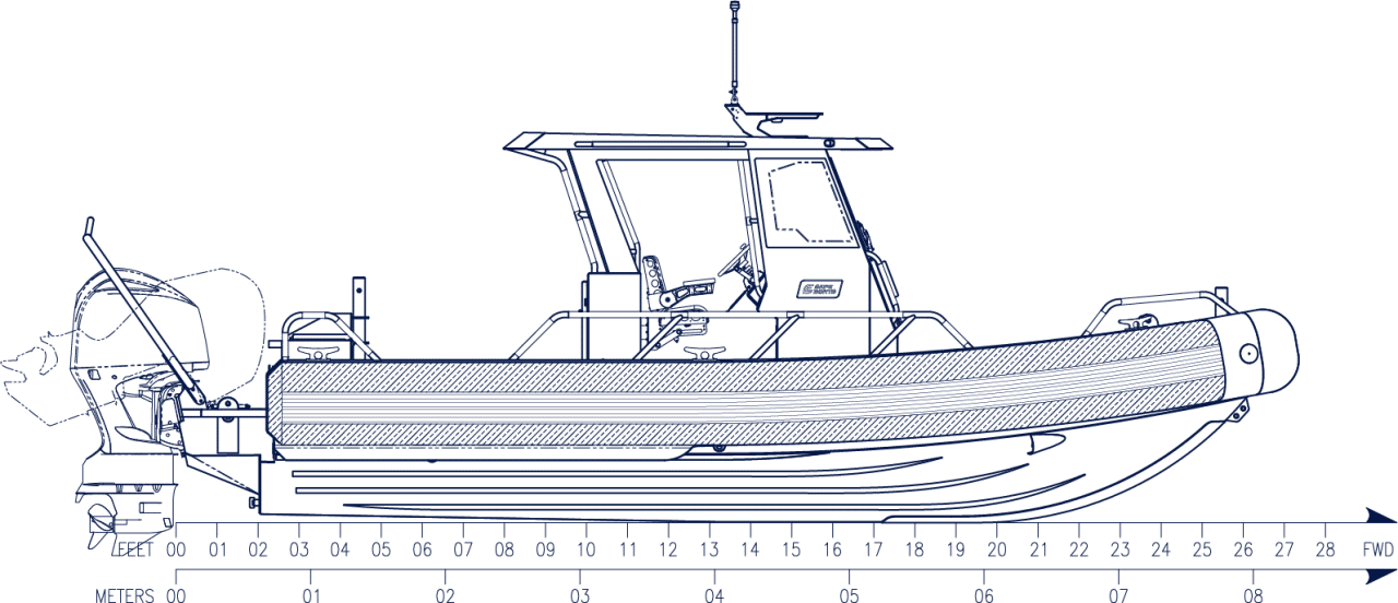 SAFE 2510W Center Console - SAFE Boats